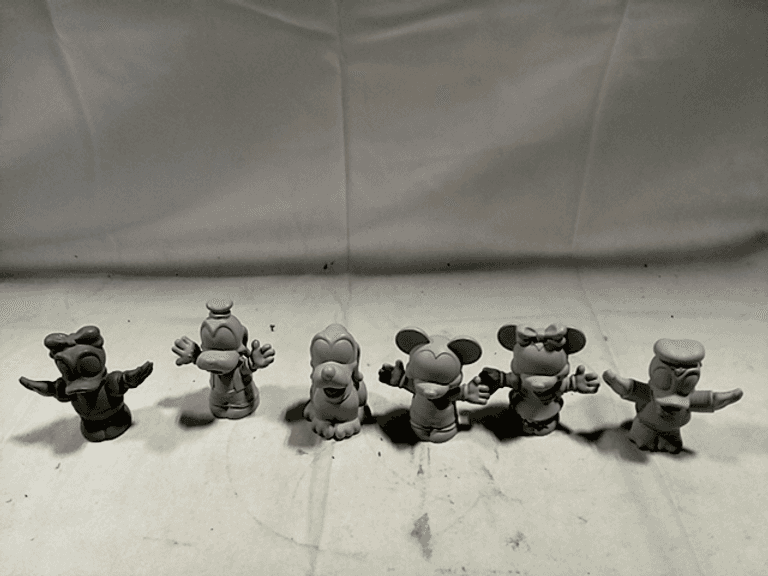 Set of 6 - 3" Disney Gray Characters - Dutch Goat