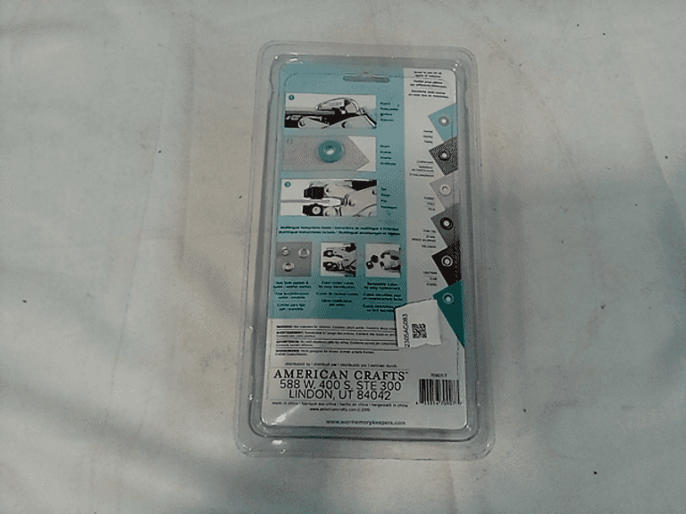 We R Memory Keepers Crop-A-Dile Eyelet Blue Comfort Handle - Dutch Goat