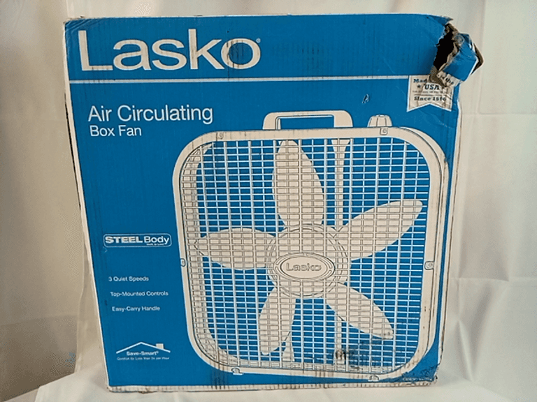 Lasko 20 Inch Box Fan, White - Dutch Goat