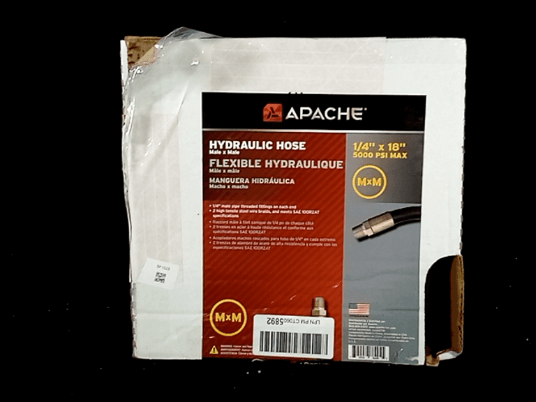 Apache 98399064 0.25 in. X 18 in. 2 Wire Hydraulic Hose - Dutch Goat