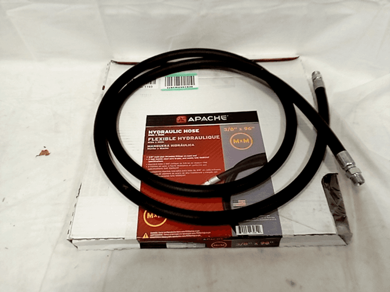 Apache 98398250, 0.37"X96" Universal Hydraulic Hose, Black - Dutch Goat