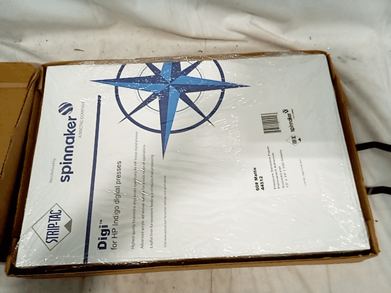 Spinnaker, Strip-Tac Fluorescent 60lb Pressure Sensitive Labels, Pack ...