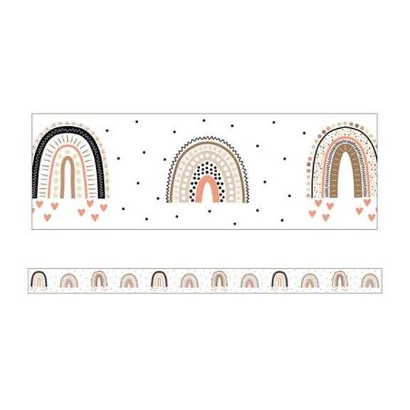 Schoolgirl Style Simply Stylish Boho Rainbows Straight Borders, 36 ...