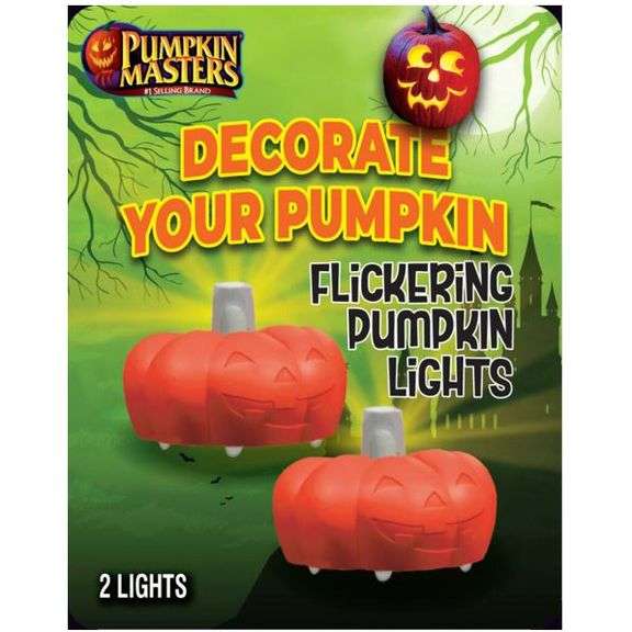 Lot of 12 - Pumpkin Masters Decorate Your Pumpkin Flickering Pumpkin ...