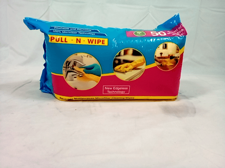 Pull N Wipe, Reusable Multipurpose Microfiber Cleaning Wipes, 50 Count ...