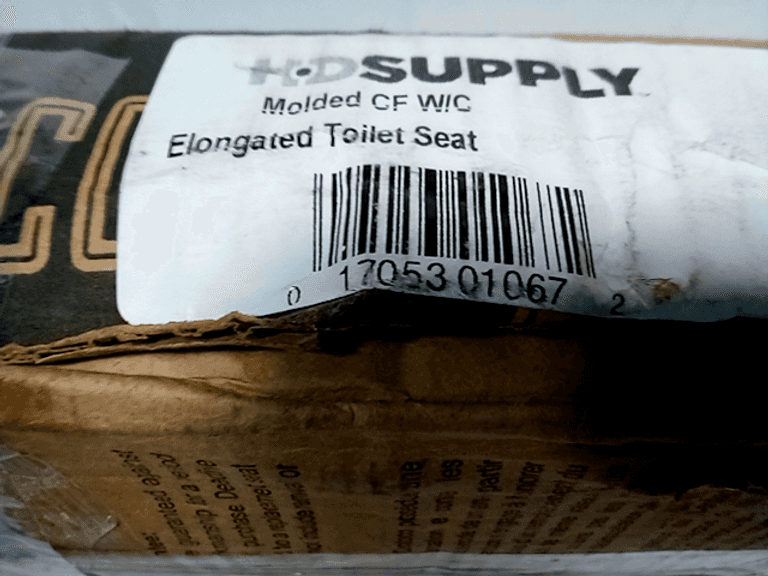 Centoco, Heavy Duty Elongated Wood Toilet Seat, White - Dutch Goat