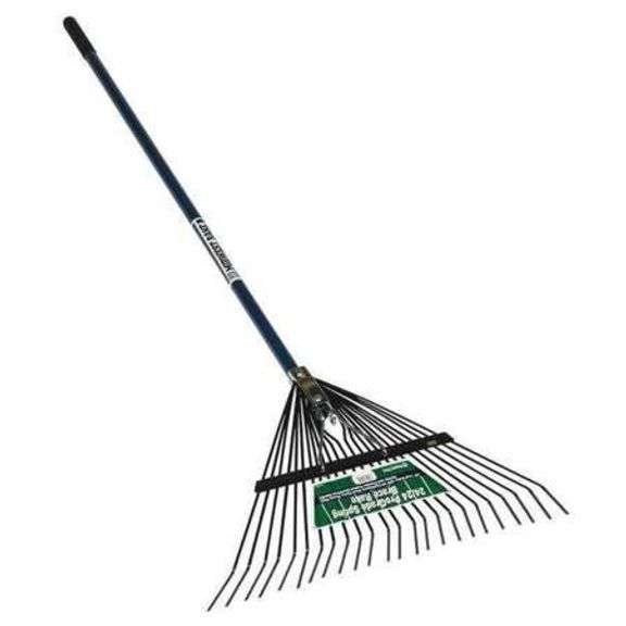 Seymour S500 24"/24-Tine Industrial Grade Continuous Steel Tine Leaf ...