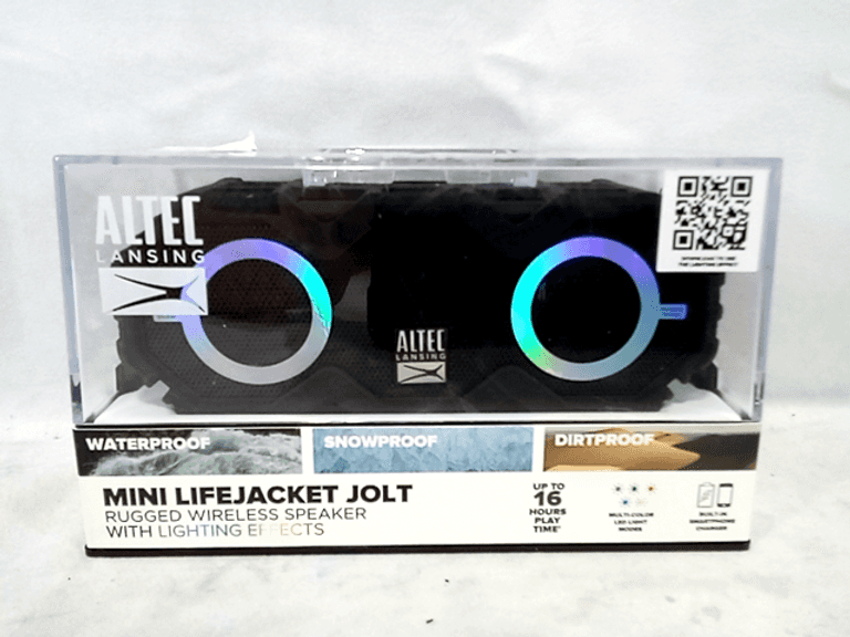 Altec Lansing IMW479, Mini LifeJacket Jolt Portable Bluetooth Speaker, Black - Dutch Goat