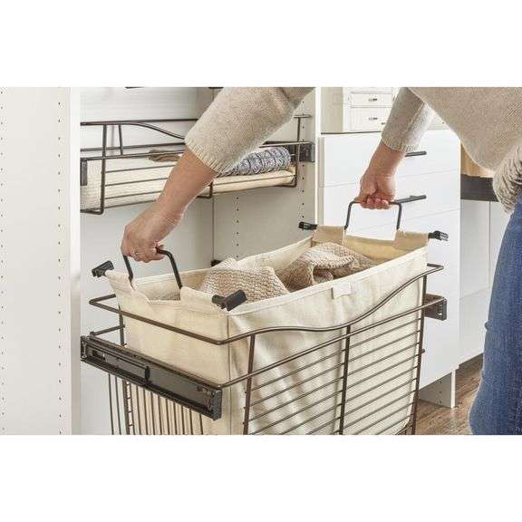 Rev-A-Shelf Cloth Hamper for Closet Basket - Dutch Goat