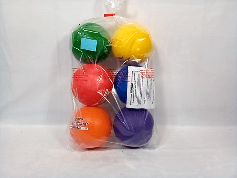 Gopher ClassicCoat Rainbow Dodgeball Set, 6.3" Dia. 6-Pack - Dutch Goat