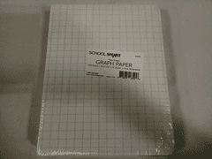Lot of 8 - School Smart Graph Paper, 8-1/2"x11", 1/2" Rule, 500 Sheets ...