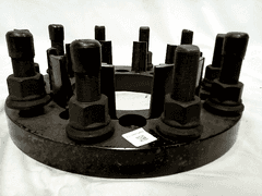 8-10 Lug Steel Dually Wheel Adapter, 1', Black - Dutch Goat