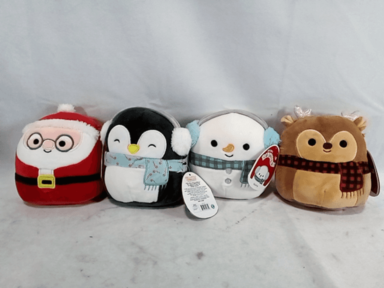 Set of 4 - Squishmallow 5” Holiday Plush Toys - Dutch Goat