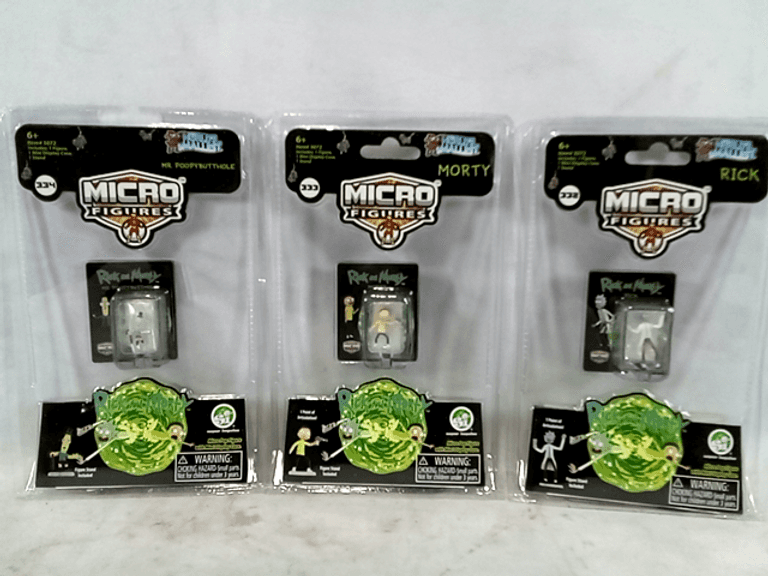 Assortment of 3 - World’s Smallest Rick and Morty Micro Figures - Dutch ...