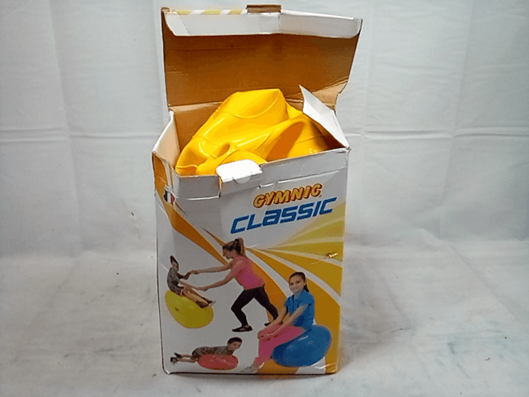 Gymnnic Yellow Exercise Ball - 660 lb Max, 270 lb Recommended - Dutch Goat