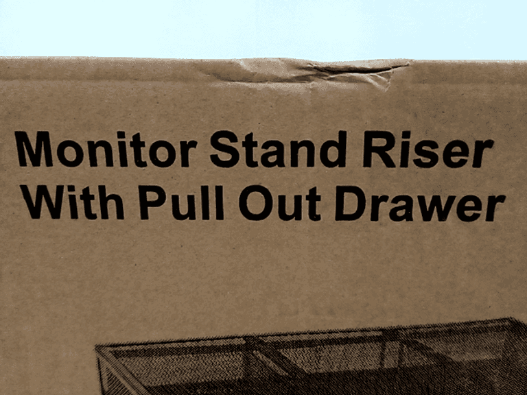 Monitor Stand Riser With Pull Out Drawer, Metal Mesh Desk Organizer ...