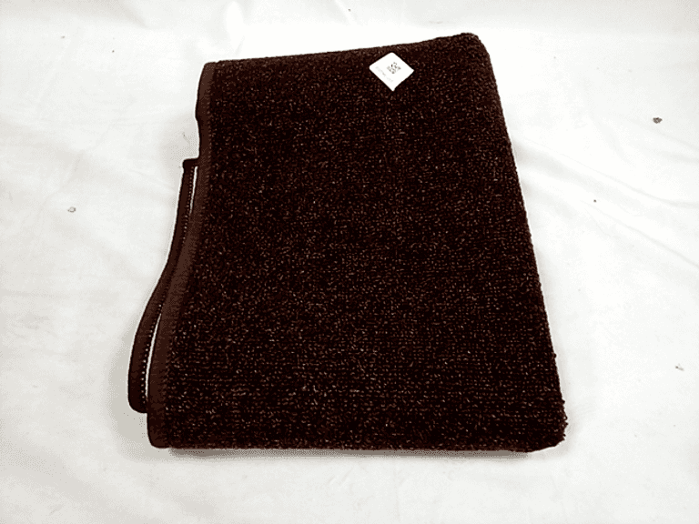 Solid Synthetic Floor Mat, Dark Brown - Dutch Goat