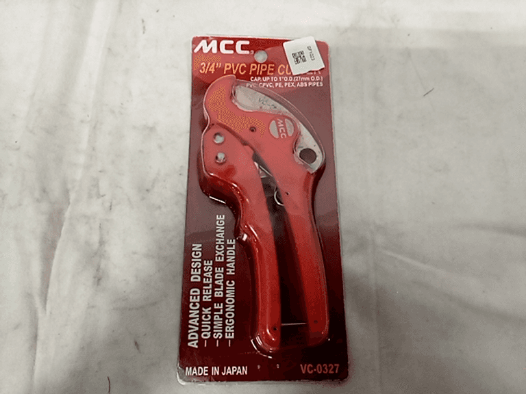 MCC, 3/4" PVC Pipe Cutter, Red, Silver - Dutch Goat
