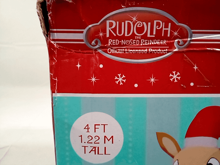 Rudolph The Red-Nosed Reindeer Airblown Inflatable - 4Ft/1.22m Tall ...