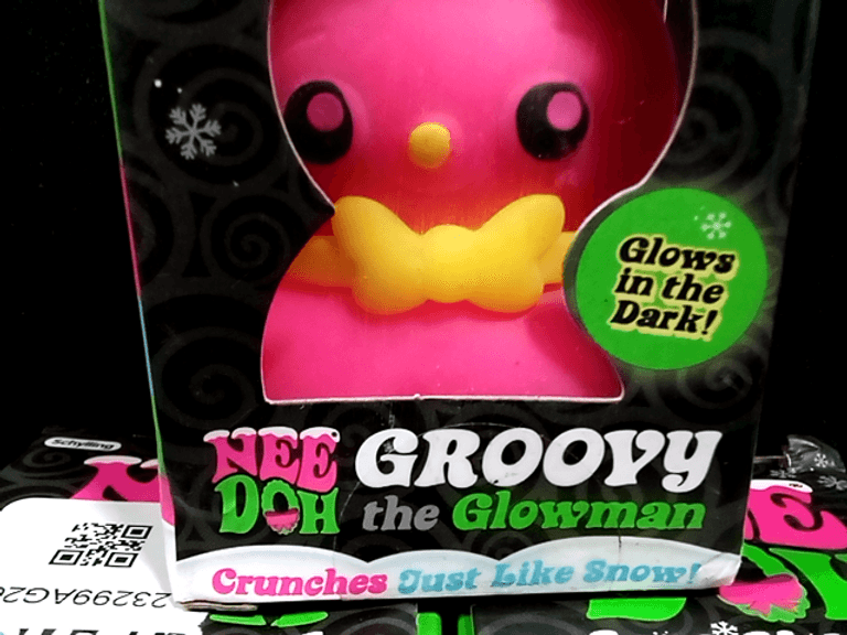 Assortment of 3 - NeeDoh Groovy the Glowman - Glow in the Dark Fidget ...