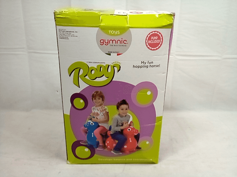 Gymnic Rody Inflatable Hopping Ride-on Horse, Size 27", Multi-Color ...