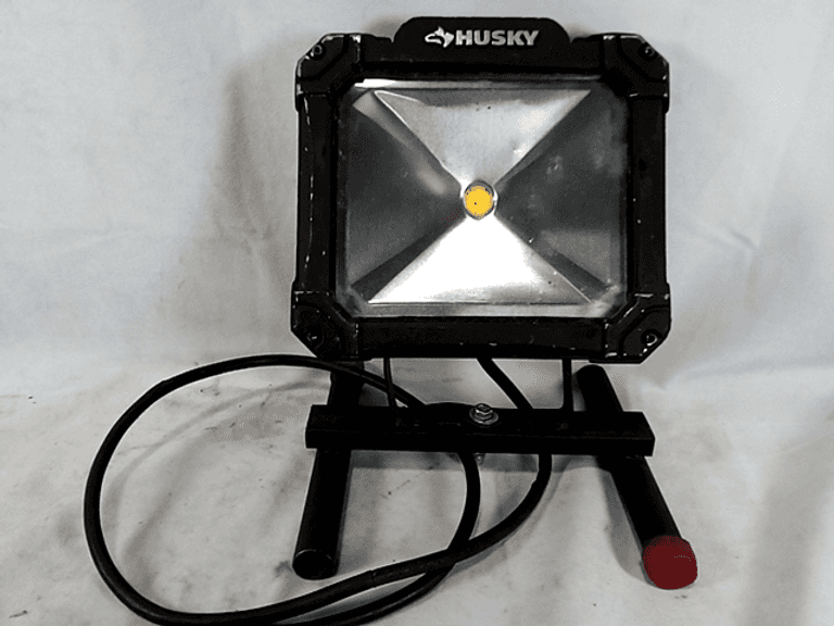 Husky, LED Portable Work Light, 5000 Lumens, Black, Multi-Color - Dutch ...