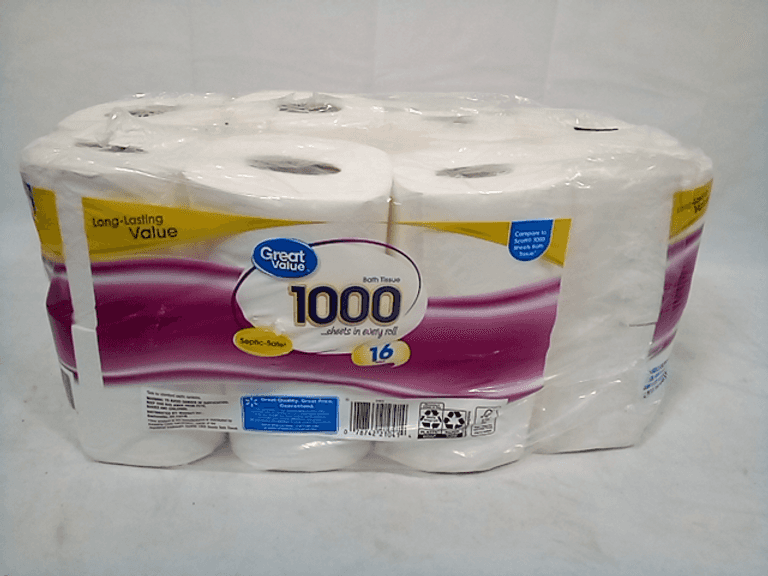 Great Value, Bath Tissue Rolls, 16 Rolls, White - Dutch Goat