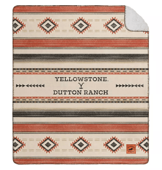 Yellowstone Silk Touch Sherpa Reverse Throw 60" x 70" - Dutch Goat