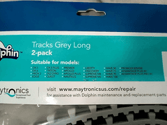 Maytronics 9985006 Dolphin, Long Tank Tracks, 2-Pack, Gray - Dutch Goat