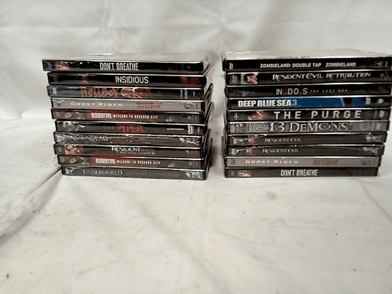 Assortment Of Action/Adventure DVD Movies, 20 Pieces, Multi-Color ...