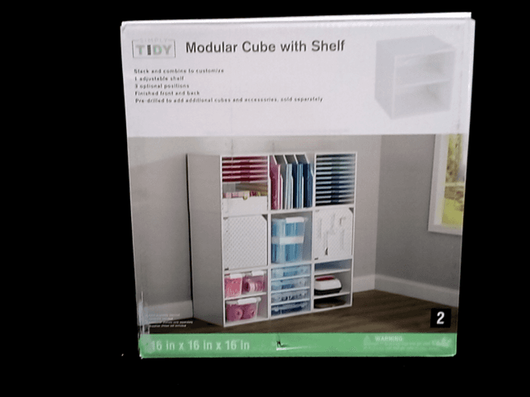 MICHAELS Modular Cube with Shelf by Simply Tidy™ - Dutch Goat