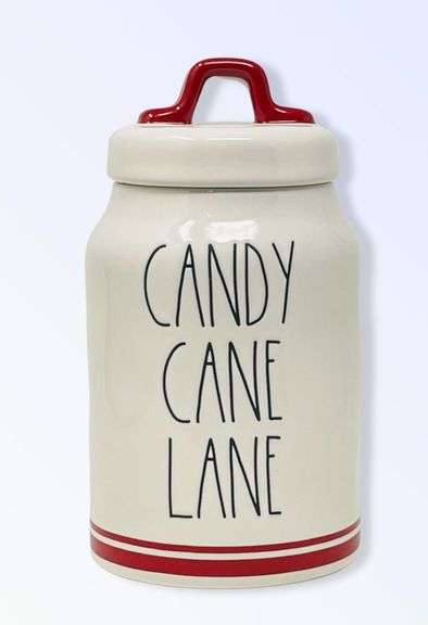 RaeDunn Artisan Collection by Magenta Ceramic Candy Cane Lane Christmas ...