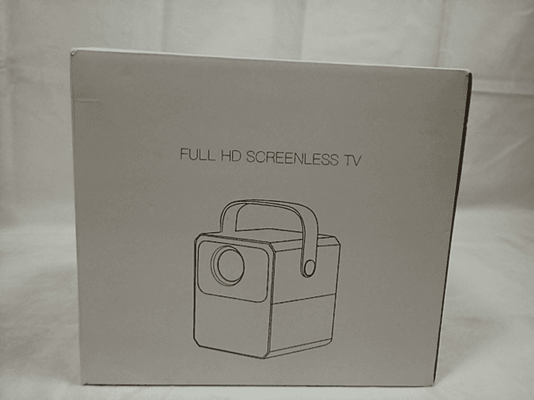 Full HD Screenless Mini TV Projector, 4K, Black - Dutch Goat