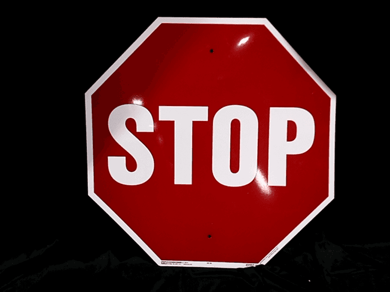 STOP Sign Street Road Sign, 24"x24" - Dutch Goat