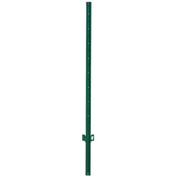 Lot of 7 - Everbilt 7ft Heavy Duty Green Steel Fence U-Post with Anchor ...