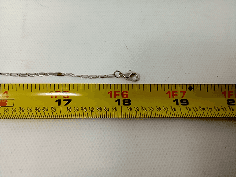 Cable Neck Chain Necklace, 18", Silver - Dutch Goat