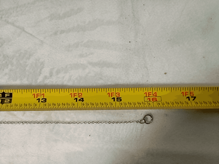 Alphabet Letter S Chain Necklace, 16", Silver - Dutch Goat