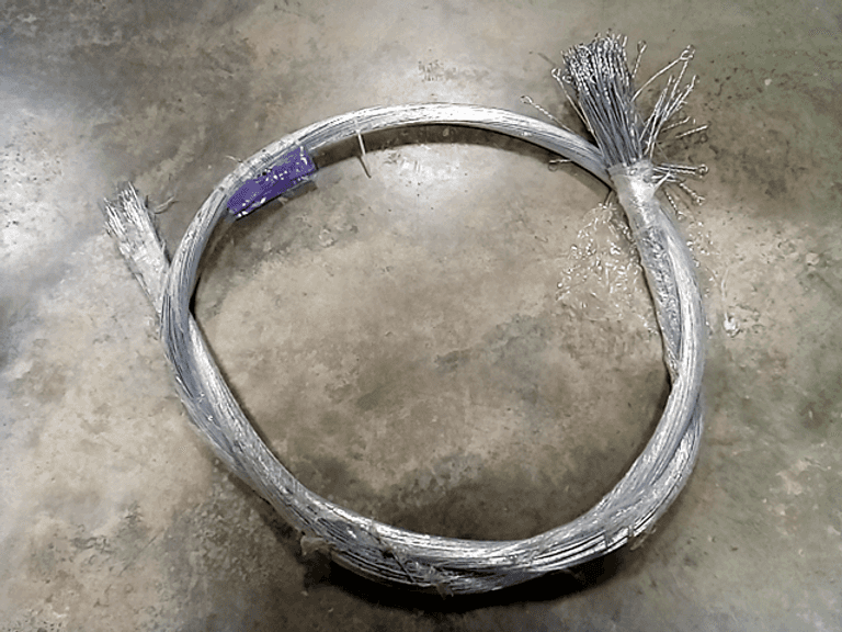Galvanized Steel Bailing Wire, Silver - Dutch Goat