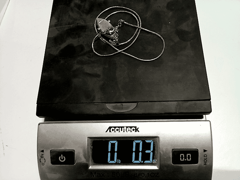 Celtic Trinity Triangle Pendant Necklace, 20", Silver, White - Dutch Goat