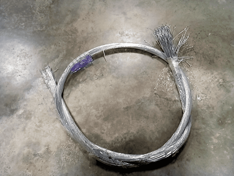 Galvanized Steel Bailing Wire, Silver - Dutch Goat