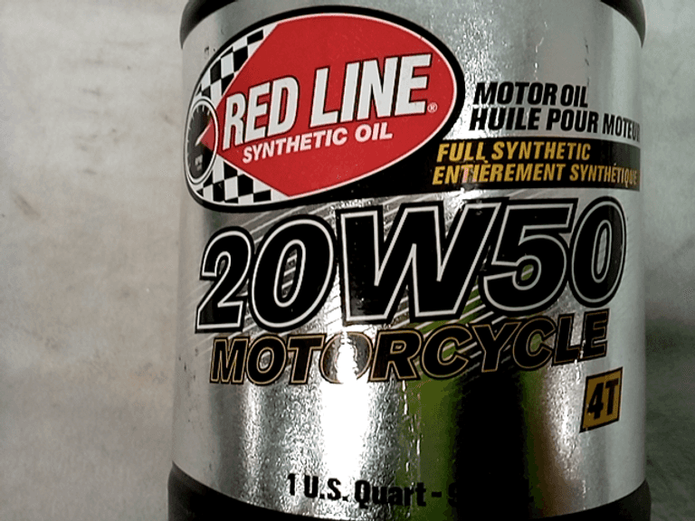 Red Line 20W50 Motorcycle Synthetic Oil, 4T 1 U.S. Quart - Dutch Goat