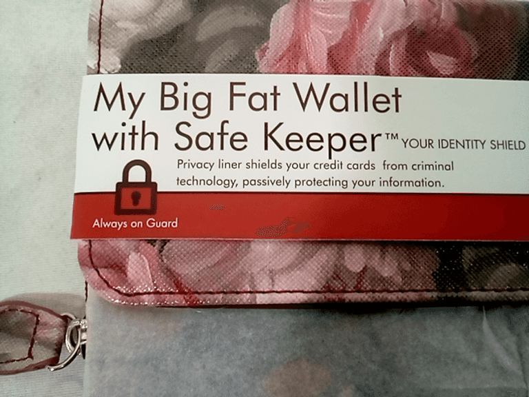 My Big Fat Wallet With Safe Keeper, Floral Print, Multi-Color - Dutch Goat