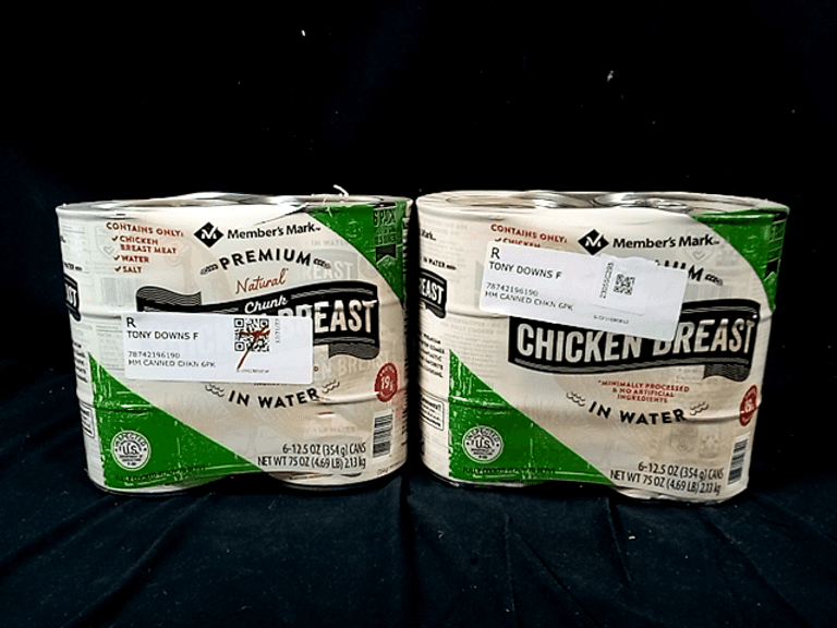 Lot of 2 - Member's Mark Premium Chunk Chicken Breast (12.5 Ounce, 6 ...
