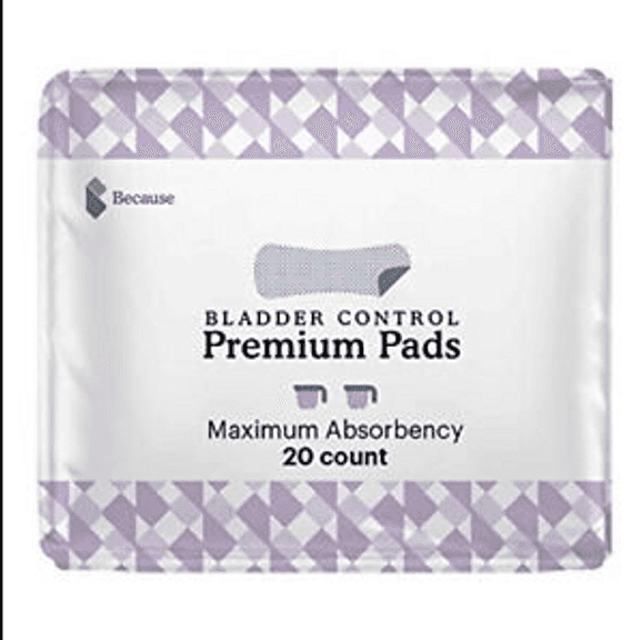 Lot of 4 - Because Premium Incontinence Pads for Women - Dutch Goat