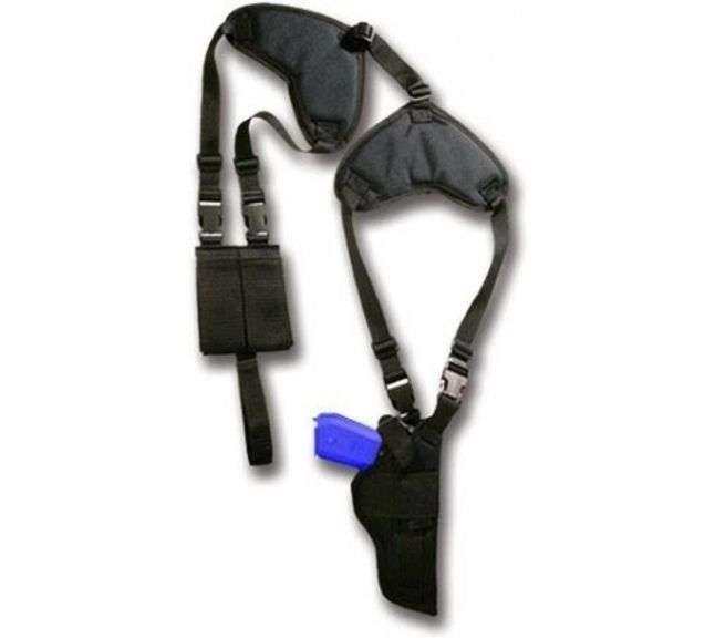 Deluxe Shoulder Harness with Vertical Holster and Ammo Pouch for Ruger ...