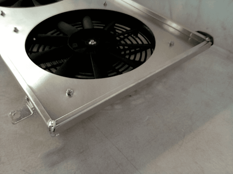 Alloy Engine Cooling Radiator Fan Shroud For Cars, Silver, Black ...