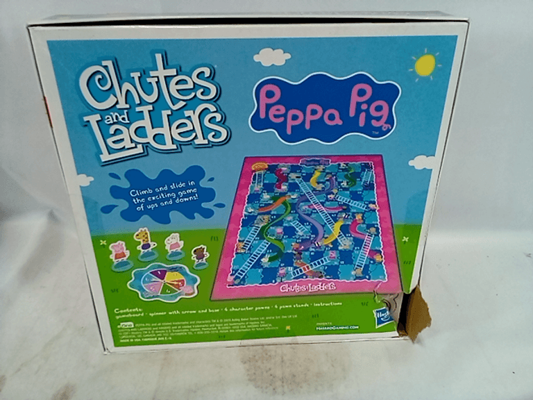 Hasbro Gaming Peppa Pig Chutes & Ladders, Game For Kids, Pink, Blue ...