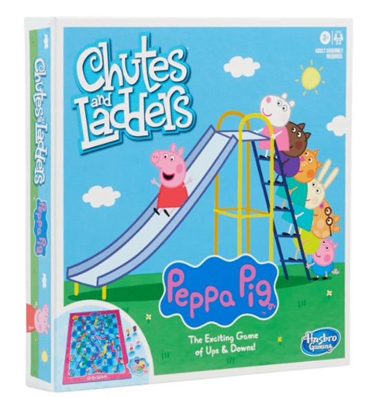 Hasbro Gaming Peppa Pig Chutes & Ladders, Game For Kids, Pink, Blue ...