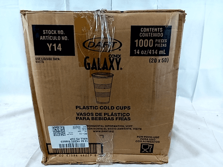 Dart Y14, Conex Galaxy Translucent Plastic Cold Cups, Case Of 1000, 14 ...