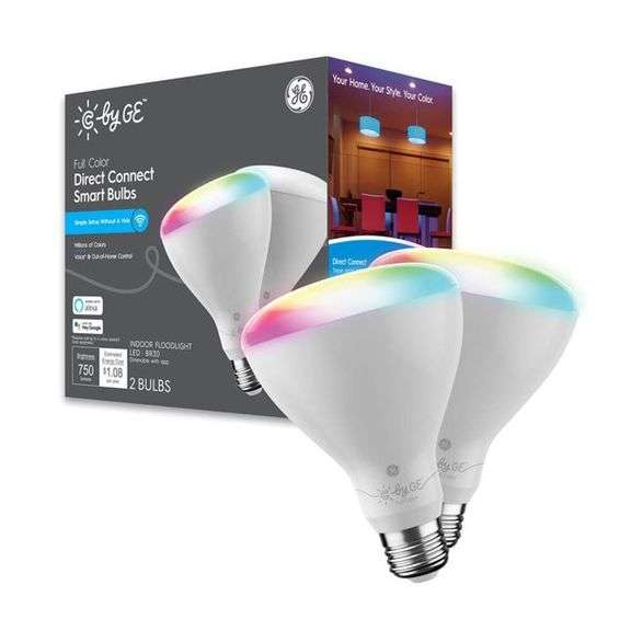 GE Cync Direct Connect Light Bulbs BR30 LED Color Changing Light Bulb ...